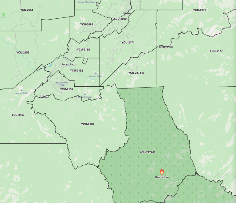 Brady Fire Map | Watch Duty - Walker Community